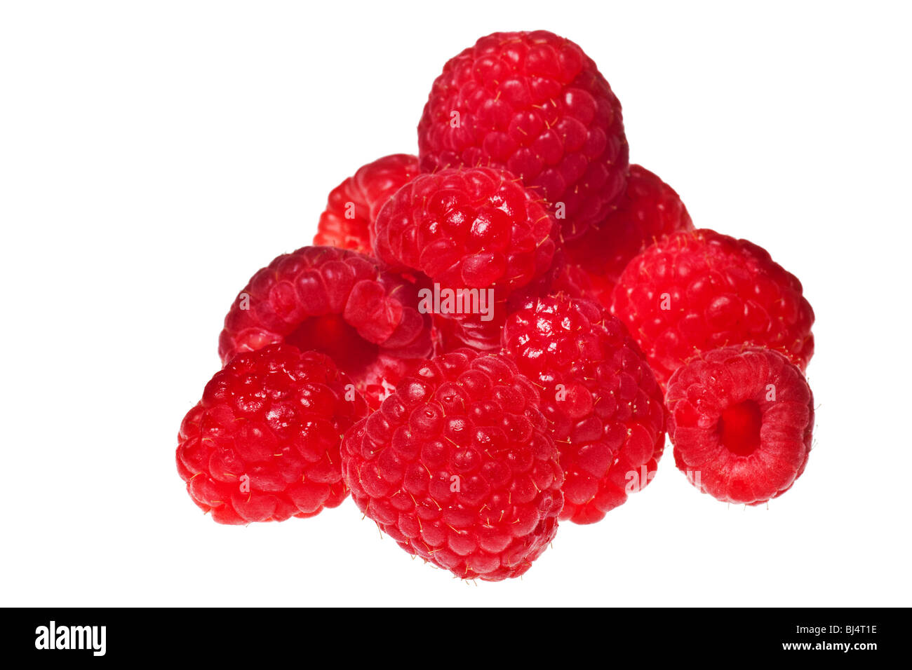 raspberry isolated on a pure white background Stock Photo - Alamy