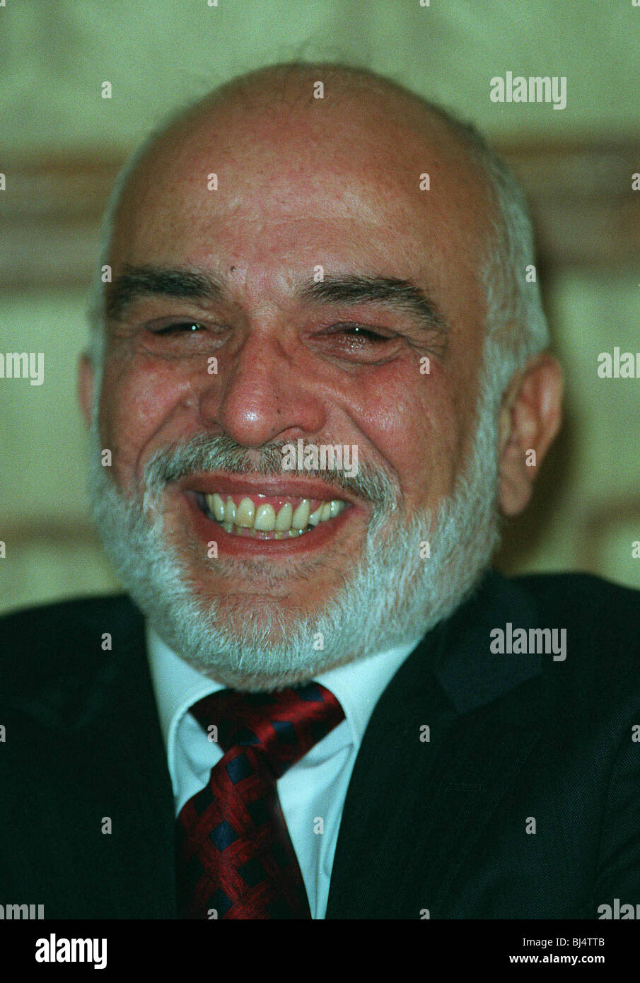 KING HUSSEIN KING OF JORDAN 23 March 1995 Stock Photo - Alamy
