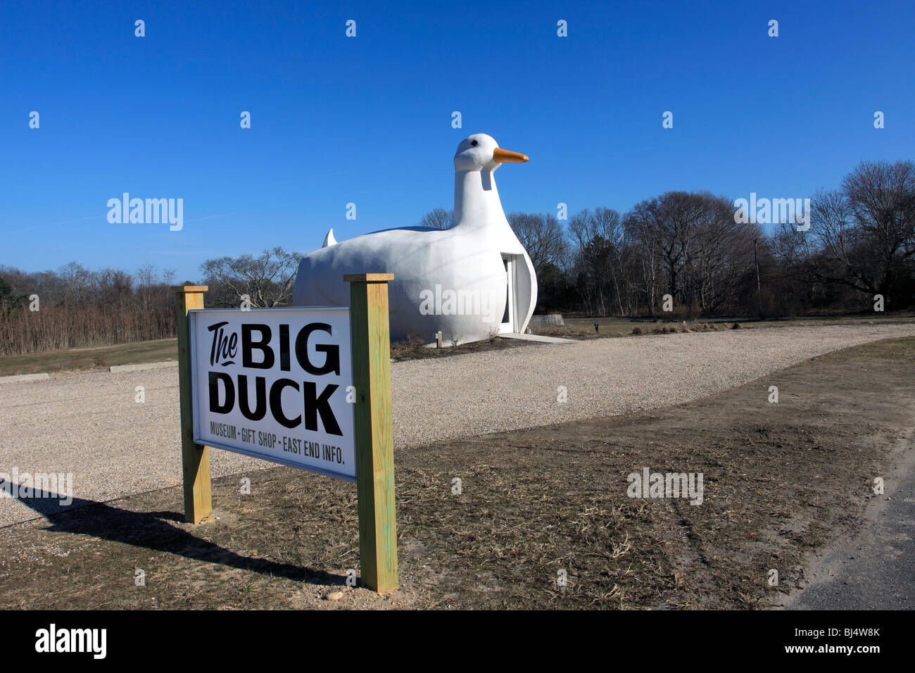 The Big Duck, symbol of the once thriving duck farming industry, Long ...