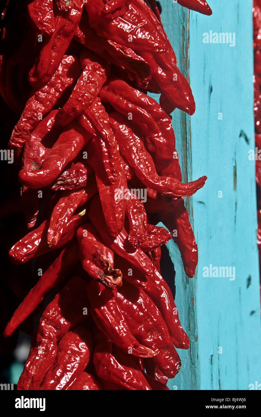 Chile ristras Santa Fe New Mexico USA Stock Photo - Alamy