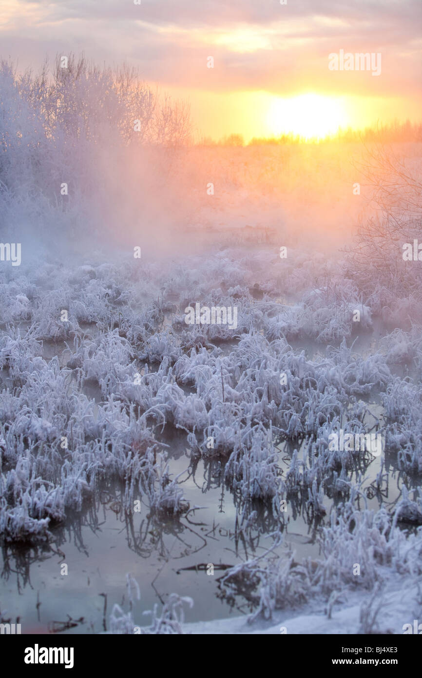 Frozen rural landscape hi-res stock photography and images - Alamy