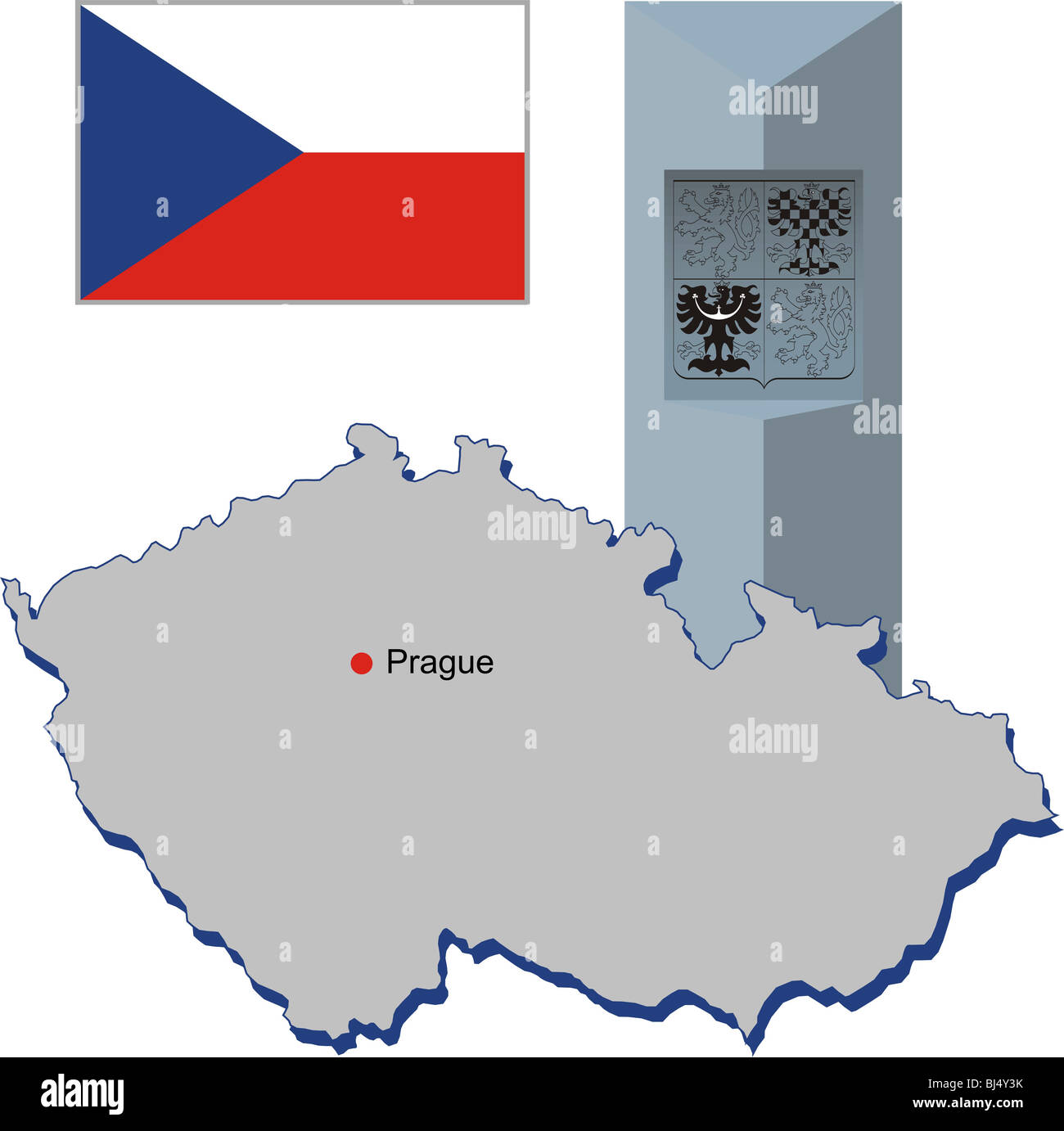 Czechoslovakia map hi-res stock photography and images - Alamy