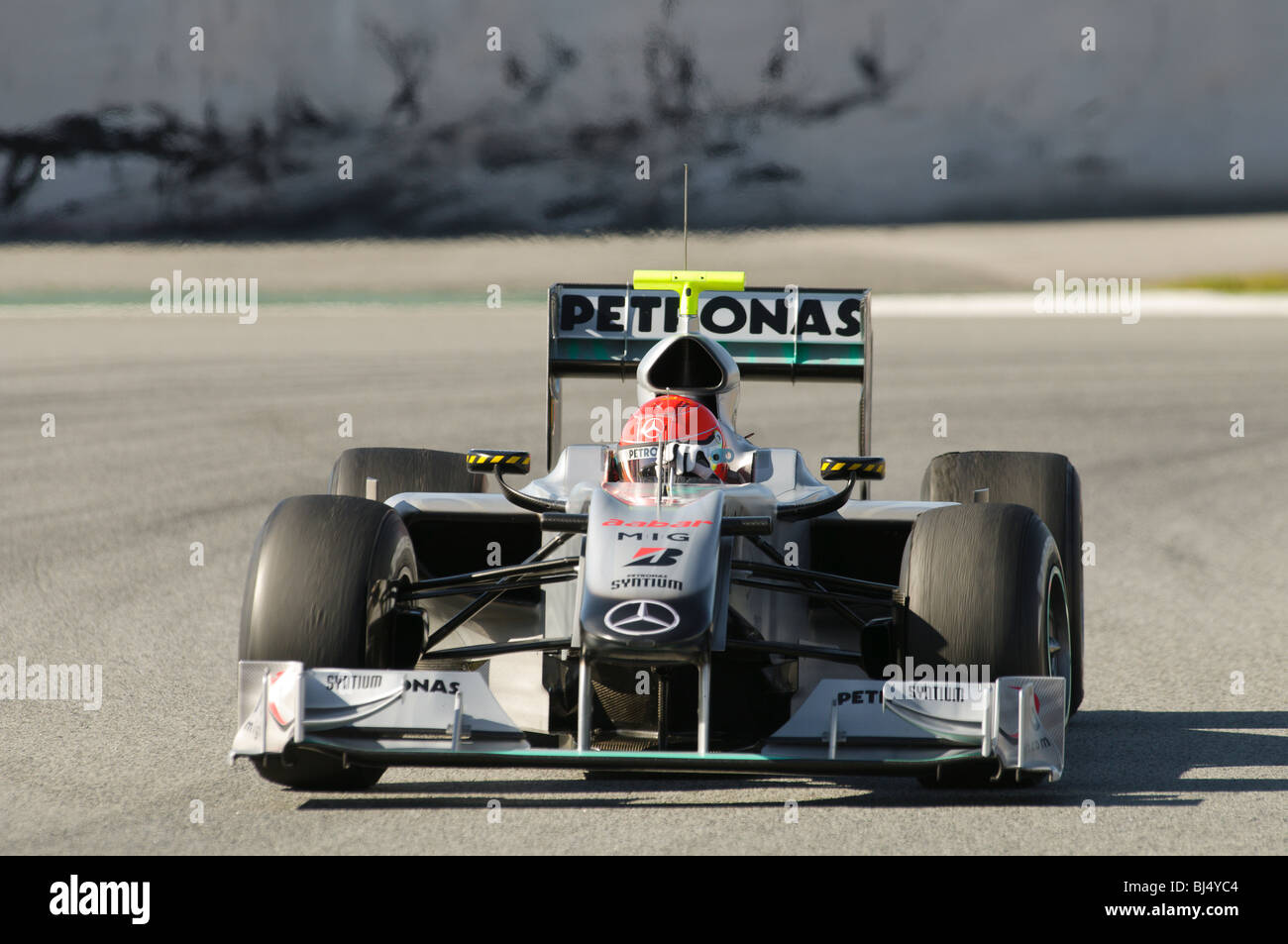 Michael SCHUMACHER (GER) in the Mercedes MGP W01 race car during ...