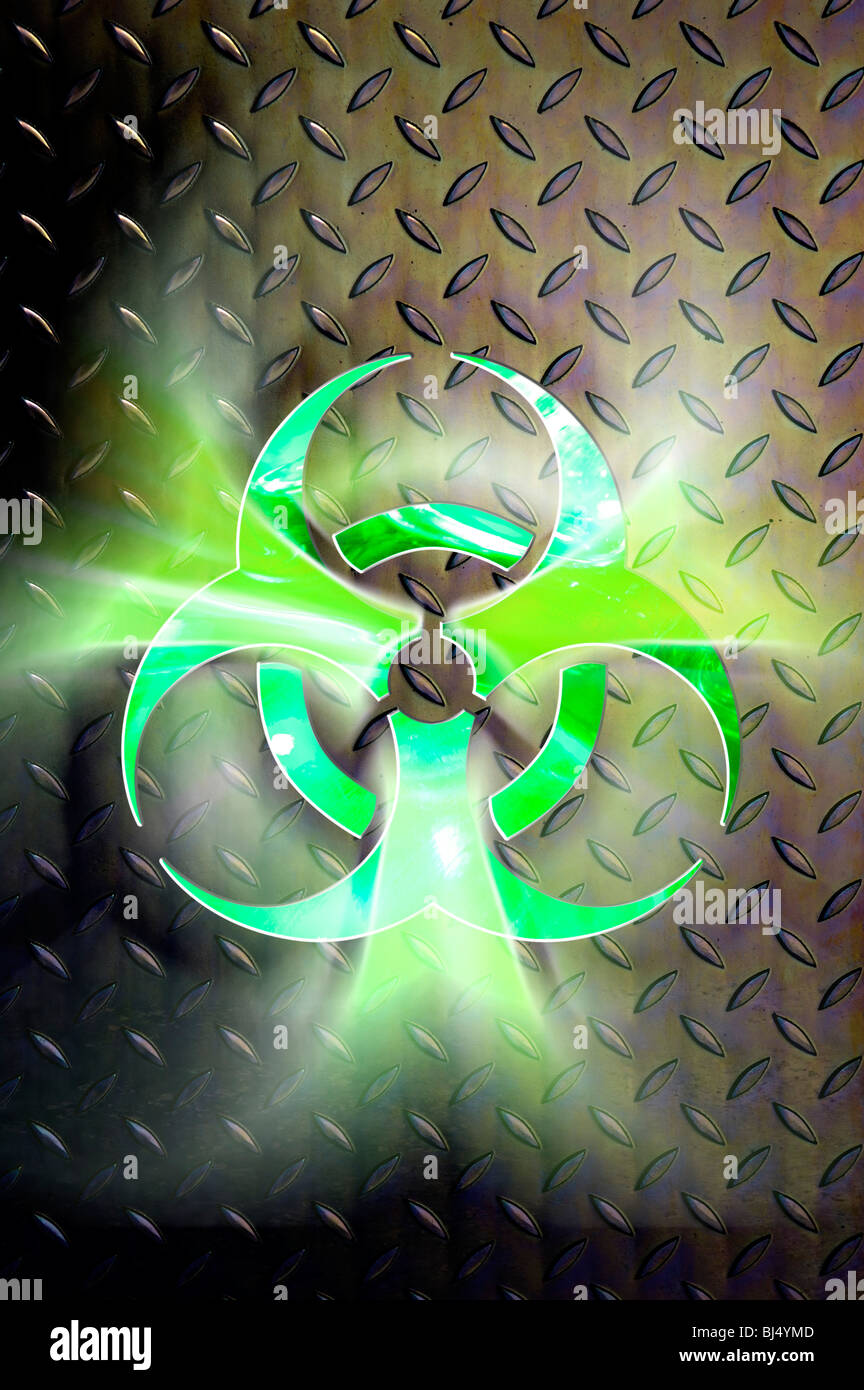 Radioactive Symbol Green