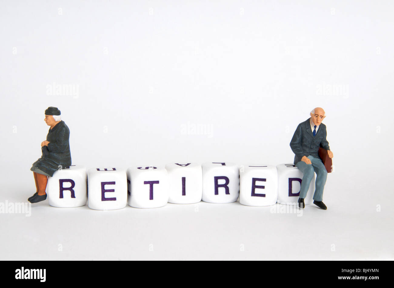 Retired people - old age / retirement concept Stock Photo - Alamy