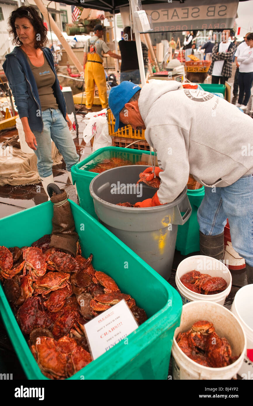 crustaceans for sale at the Harbor and Seafood Festival, Santa Barbara ...