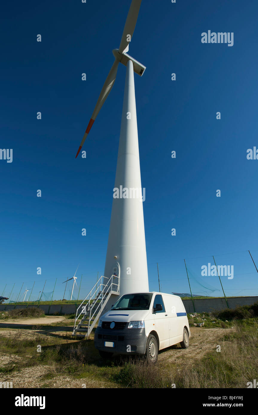 wind turbine in south Italy Stock Photo - Alamy