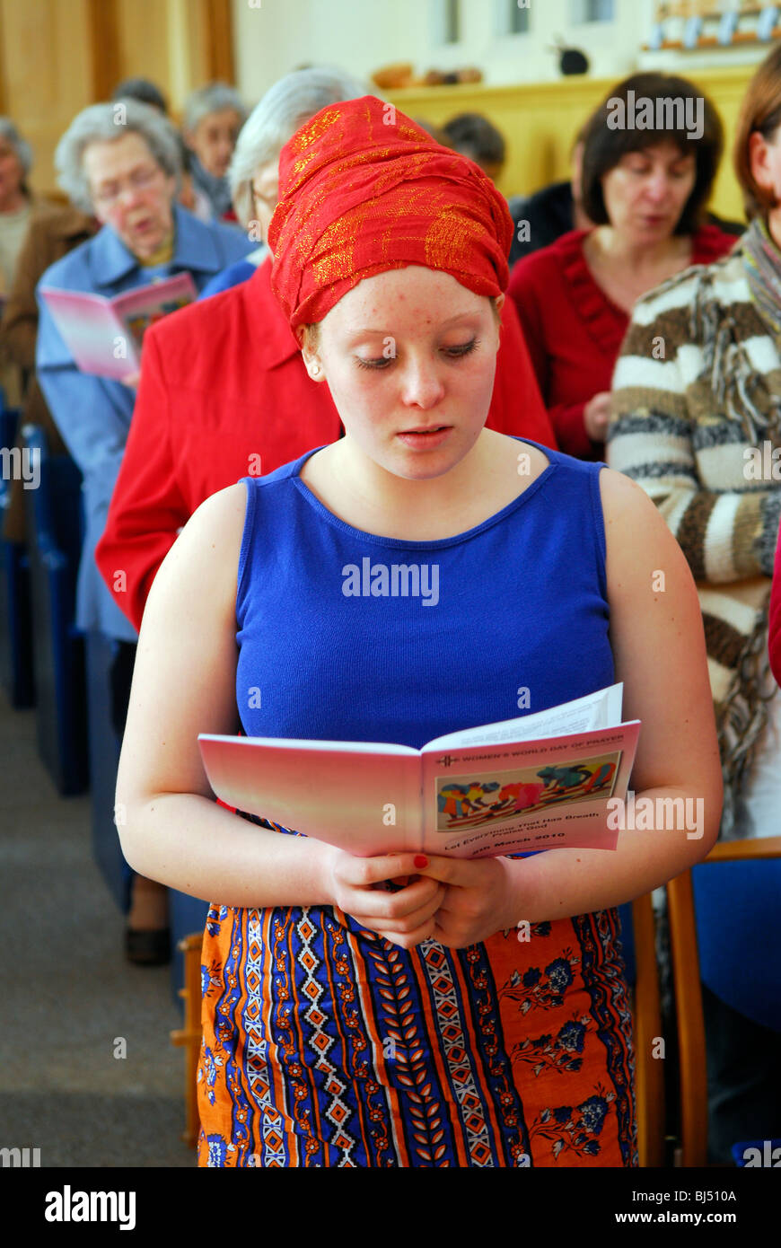 Women singing hymns during women's Day of Prayer, Petersfield ...