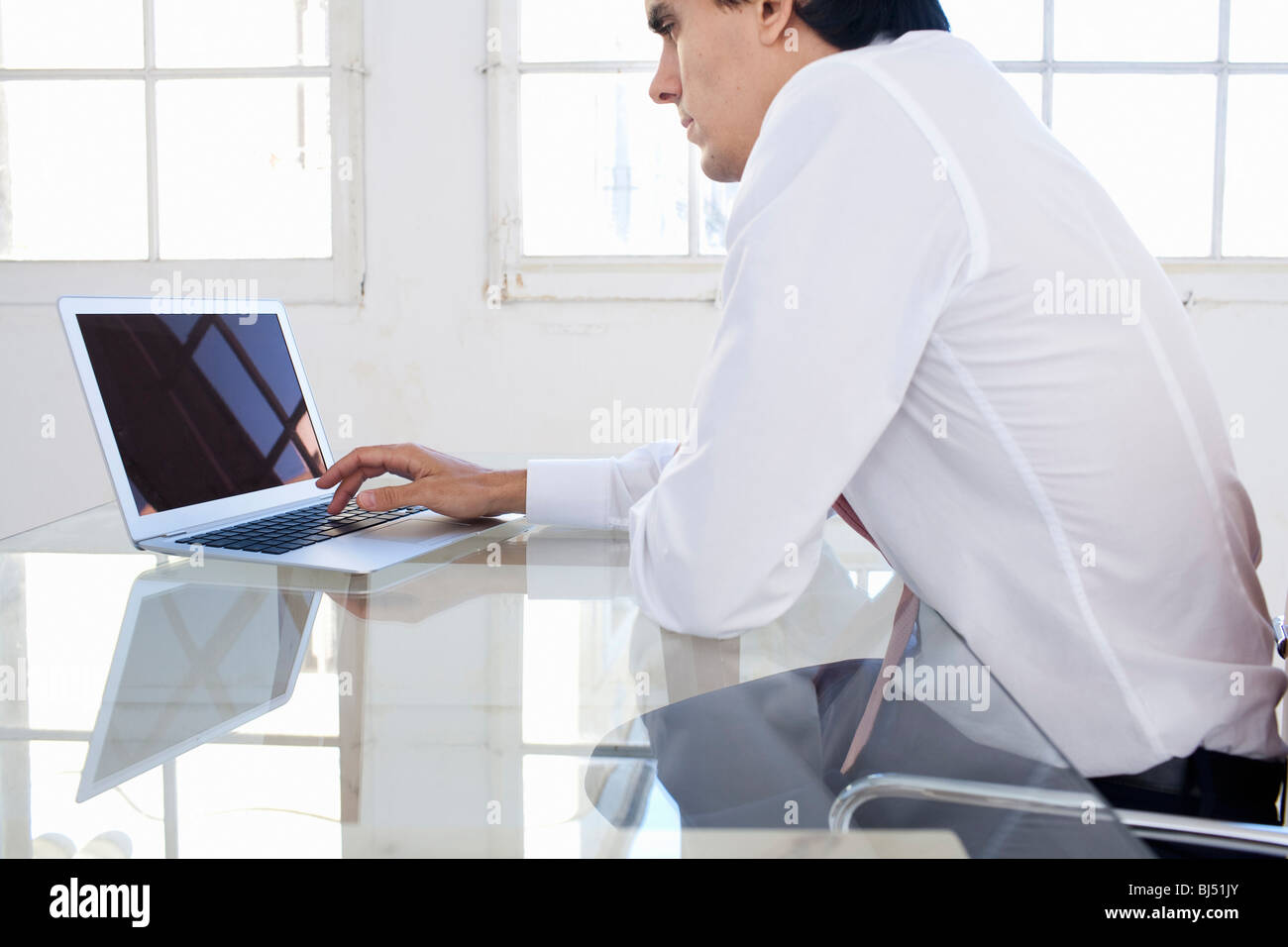 Businessman starting day office hi-res stock photography and images - Alamy