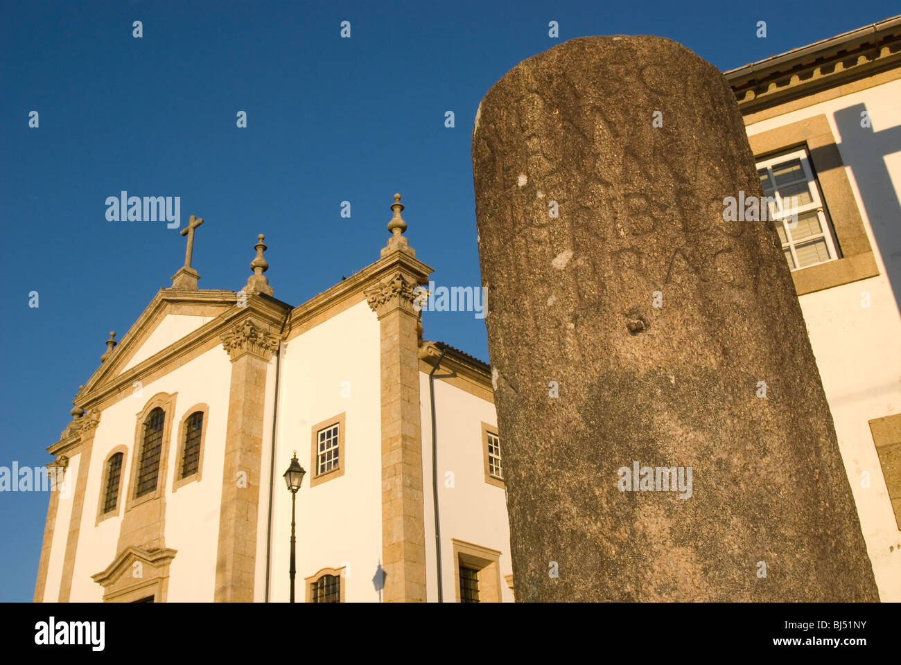 Roman miliarium. Valença do Minho, Portugal Stock Photo - Alamy