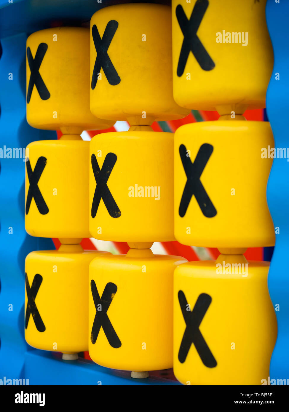 x and o game in childrens playground Stock Photo - Alamy