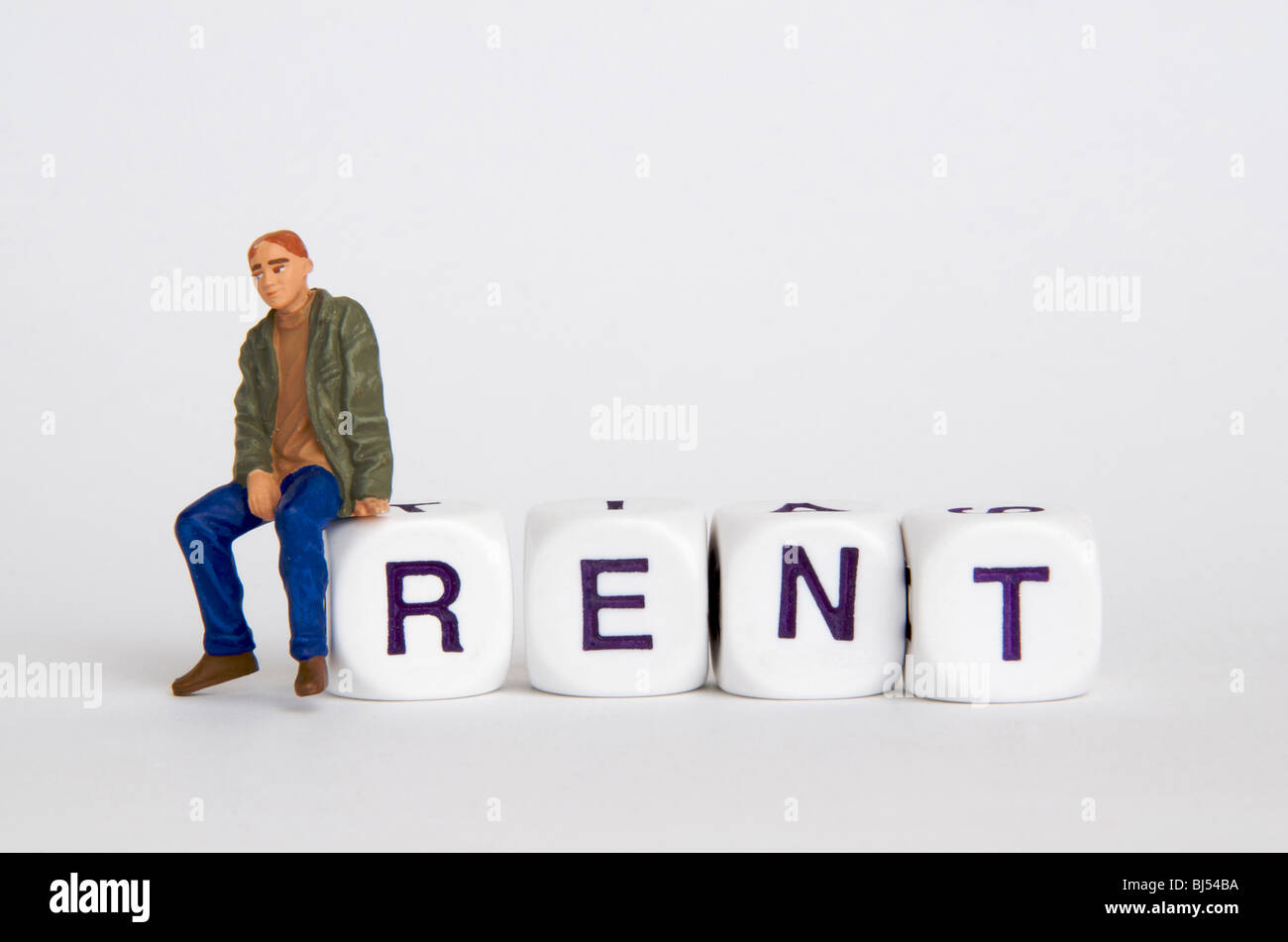 Young people rent / housing ladder concept Stock Photo - Alamy