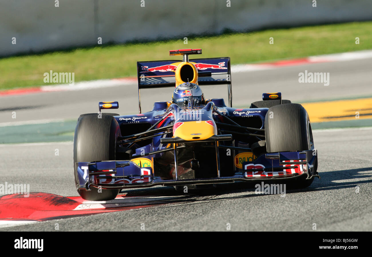 Sebastian VETTEL (GER) in the Red Bull RB6 race car during Formula 1 ...