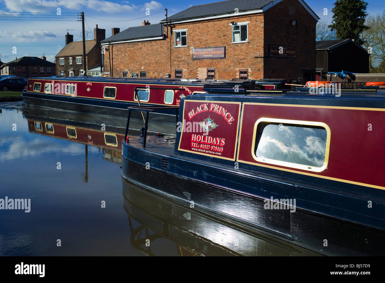 narrow boat barge the worcester and birmingham canal stoke prior ...