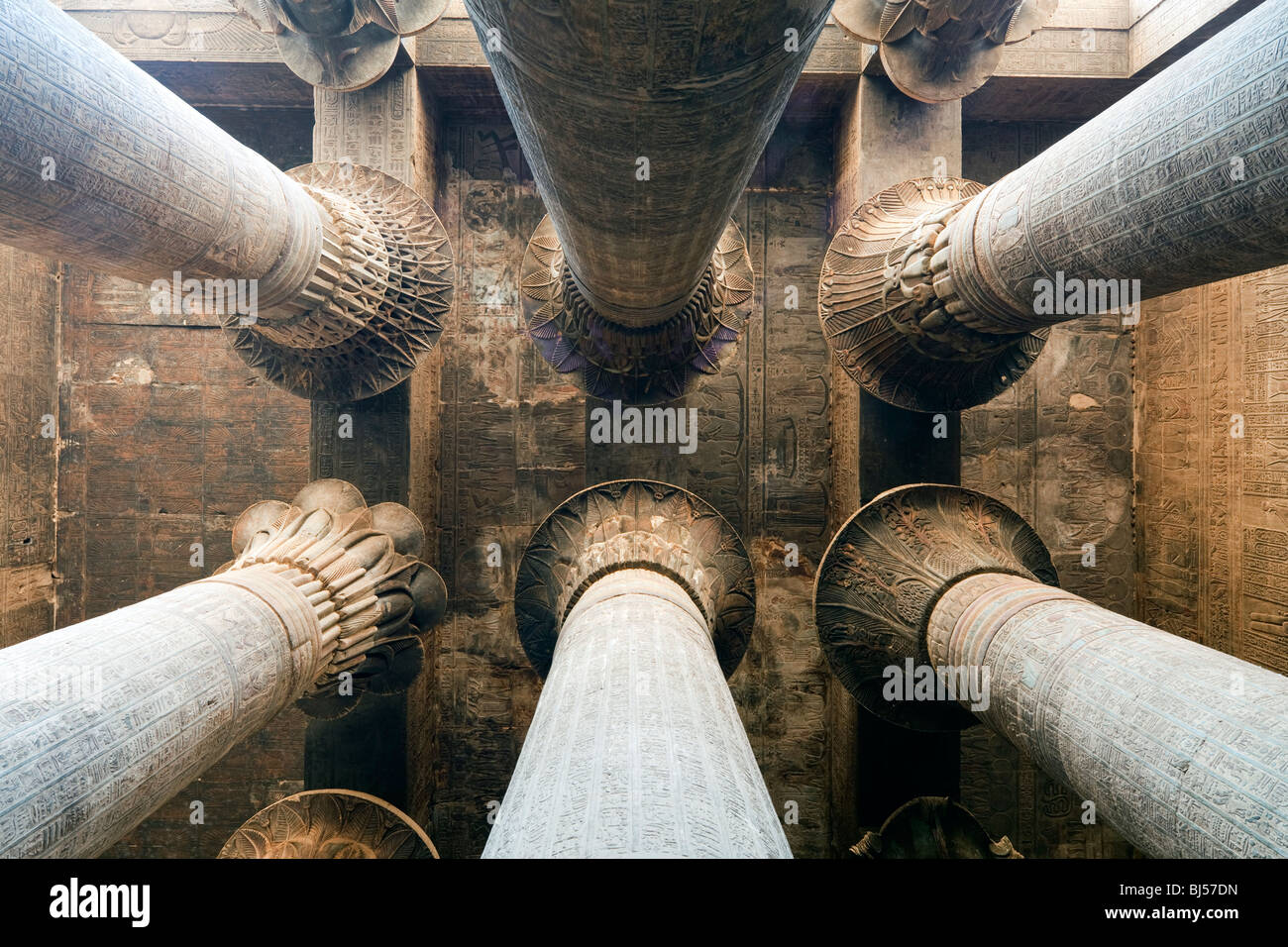 ceiling of the Temple of Esna, Egypt Stock Photo - Alamy