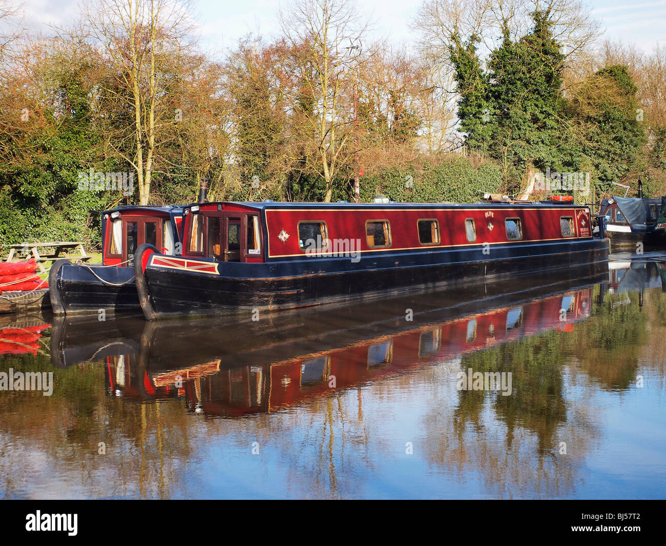narrow boat barge the worcester and birmingham canal stoke prior ...