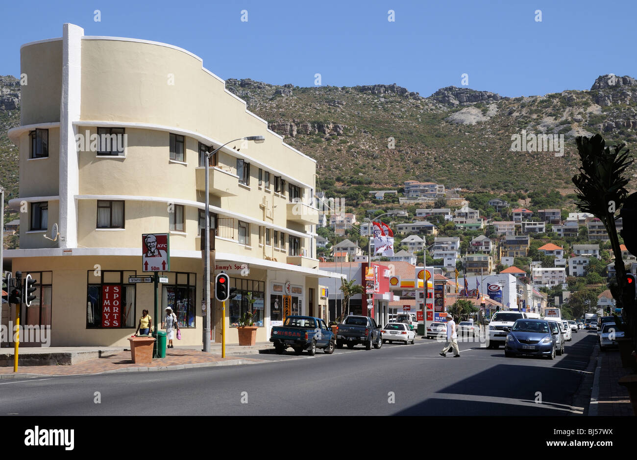 Fish Hoek a seaside resort town close to Cape Town South Africa with ...