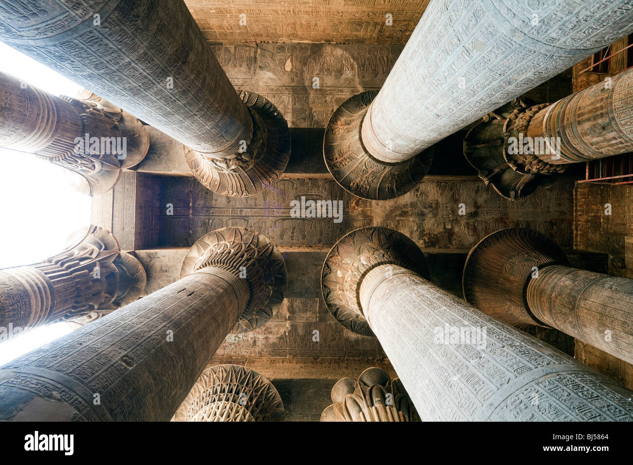 ceiling of the Temple of Esna, Egypt Stock Photo - Alamy