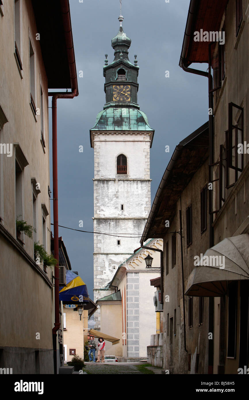 Skofja Loka,Church of St James,late-Gothic,1471,Slovenia Stock Photo ...