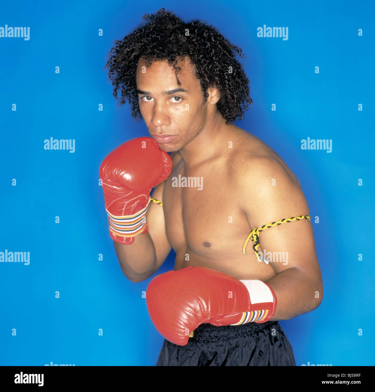 Thai boxer portraits Stock Photo - Alamy