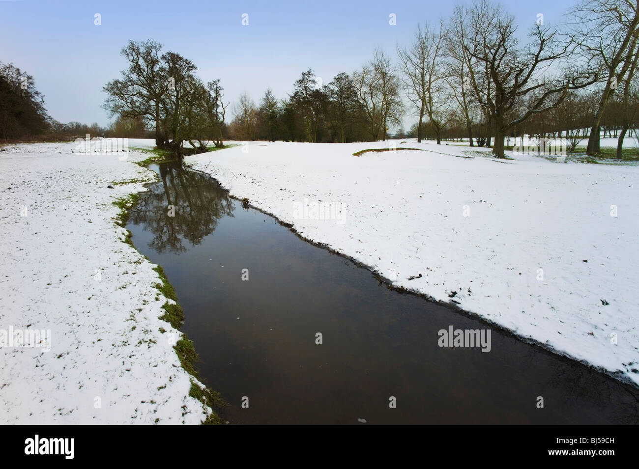 A snow covered rural landscape in the countryside Stock Photo - Alamy