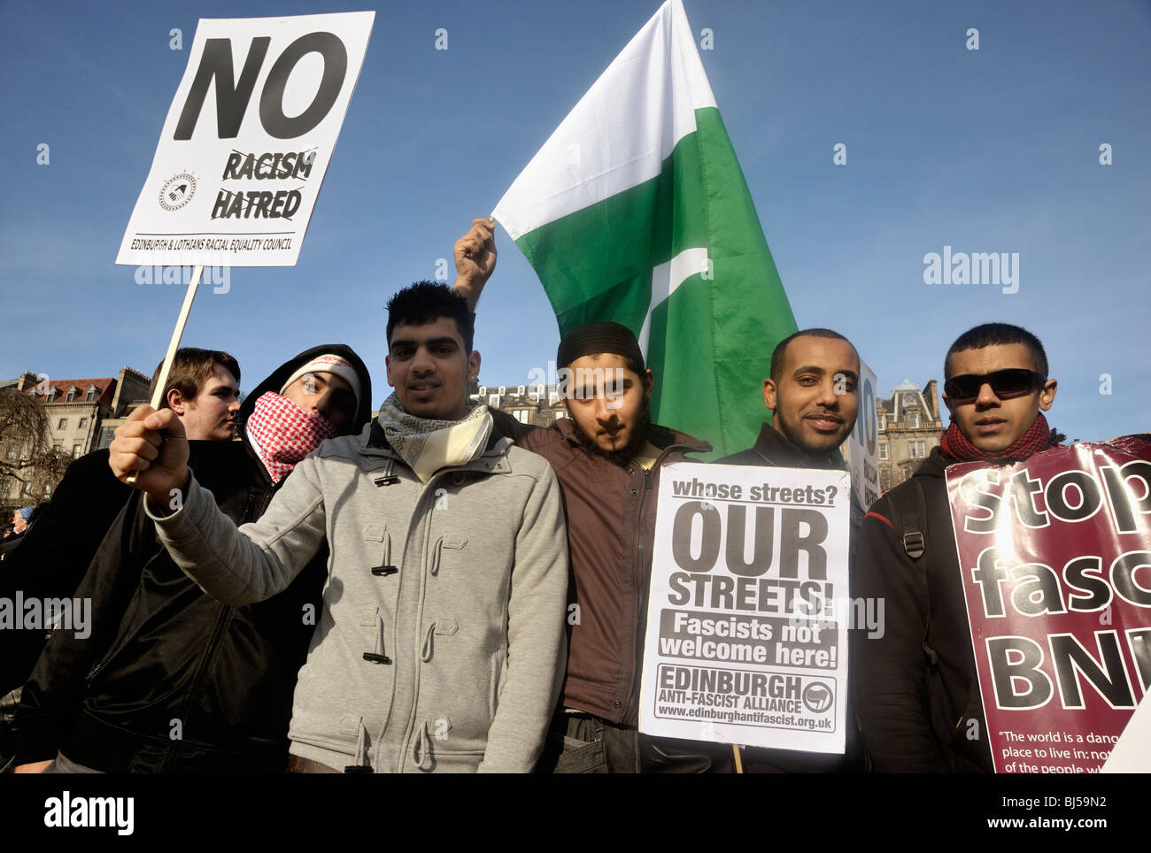 Anti fascist protester hi-res stock photography and images - Alamy