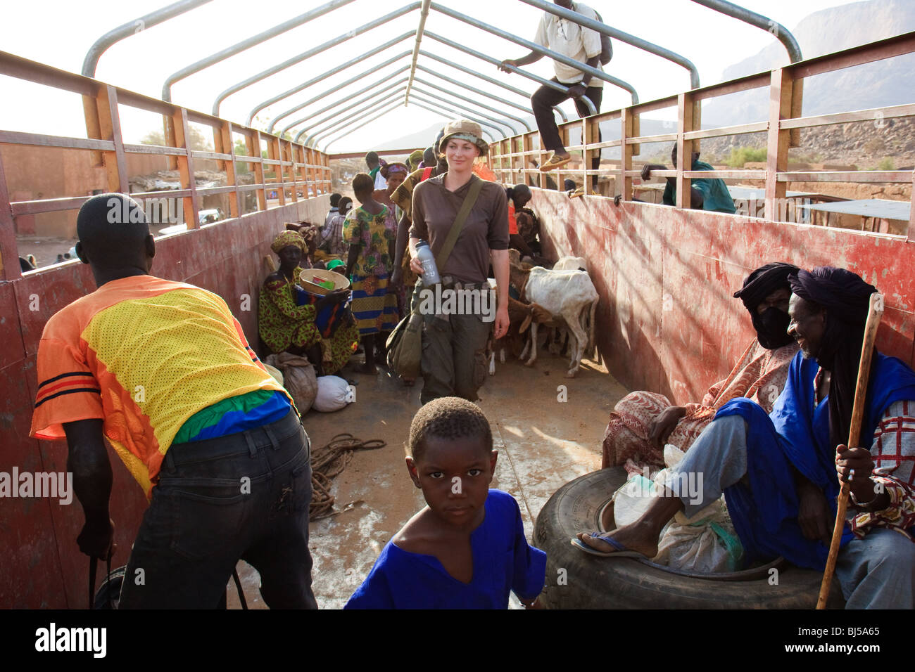 Africa Hombori Mali Streets Transport Trucks Stock Photo - Alamy