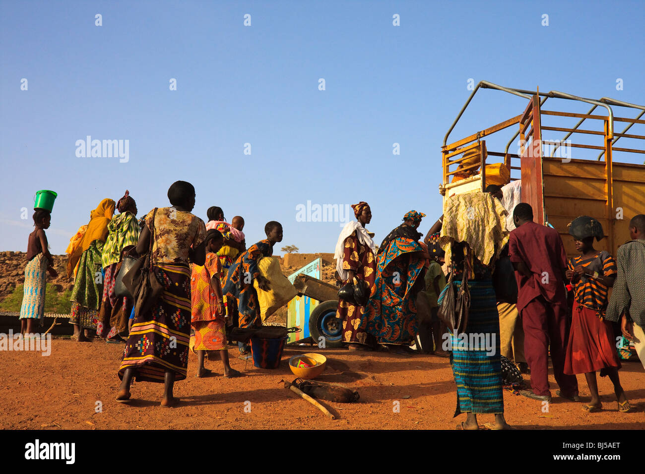 Africa Blue Sky Hombori Mali Transport Truck Stock Photo - Alamy
