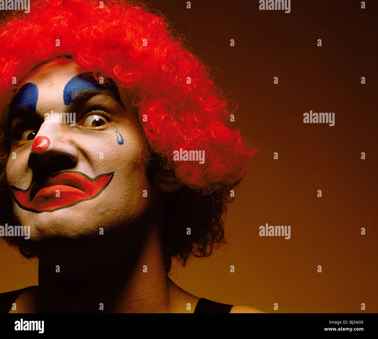 sinister looking clown Stock Photo - Alamy