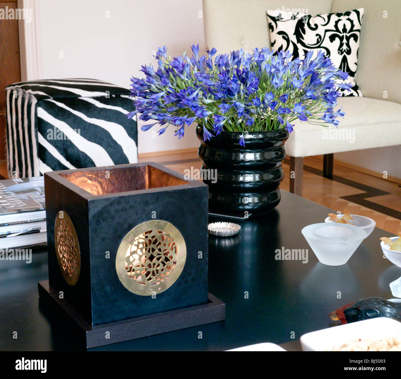 Zebra pouffe hi-res stock photography and images - Alamy