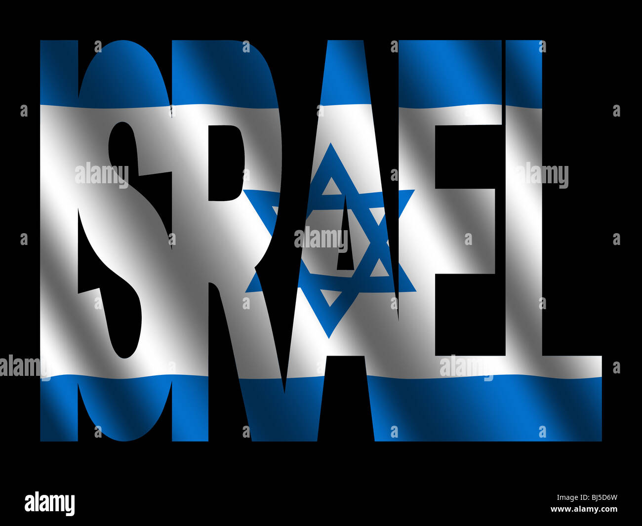 Israeli flag silhouette hi-res stock photography and images - Alamy