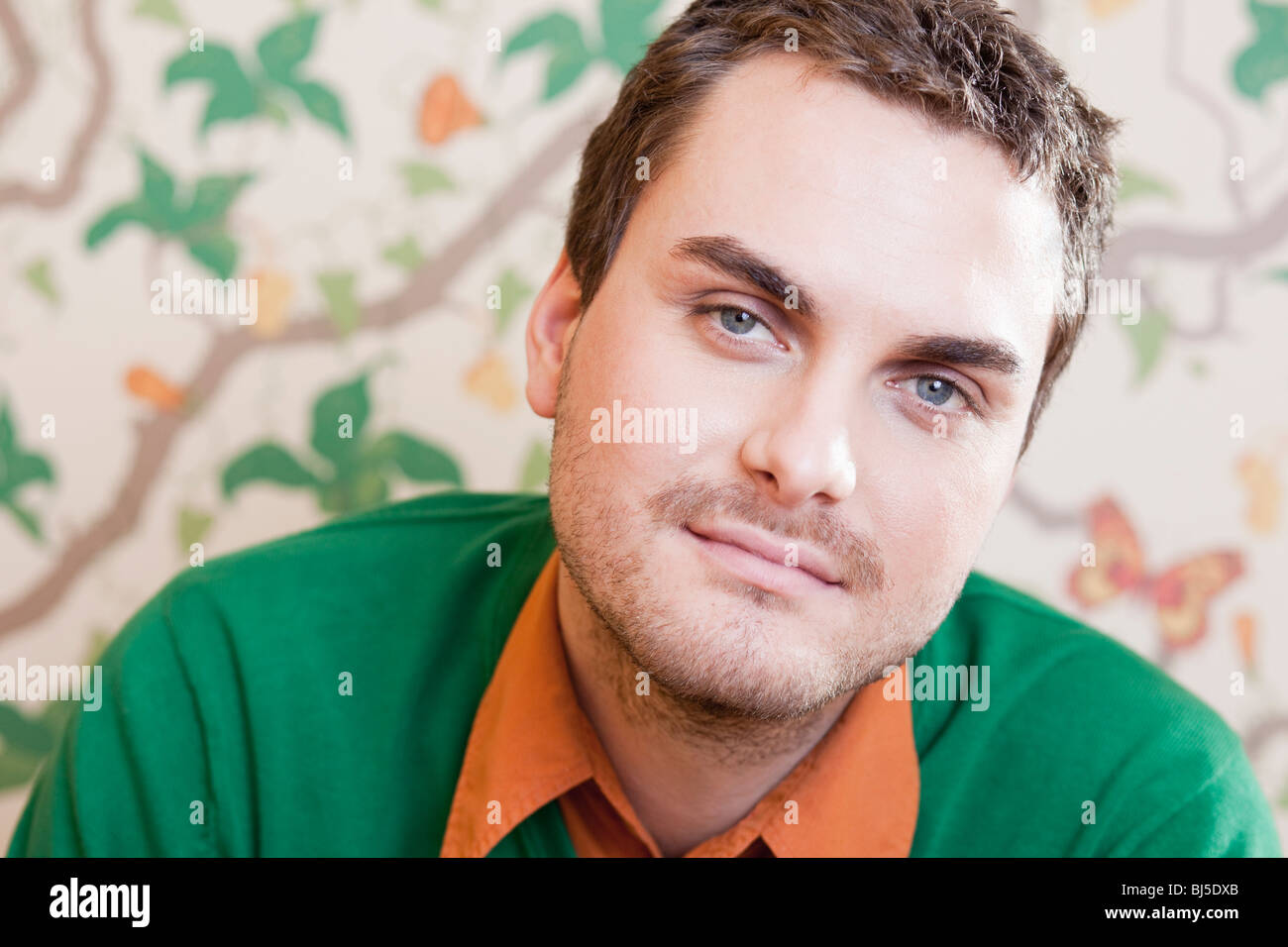 content man smiling Stock Photo - Alamy