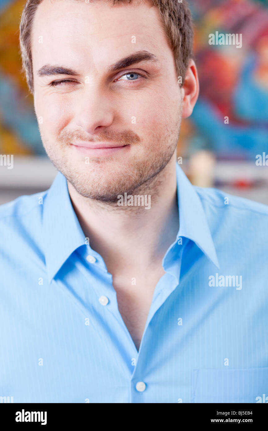 Winking eye hi-res stock photography and images - Alamy