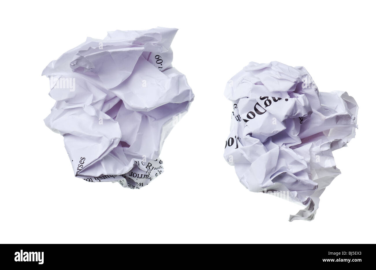 Crinkled white paper hi-res stock photography and images - Alamy