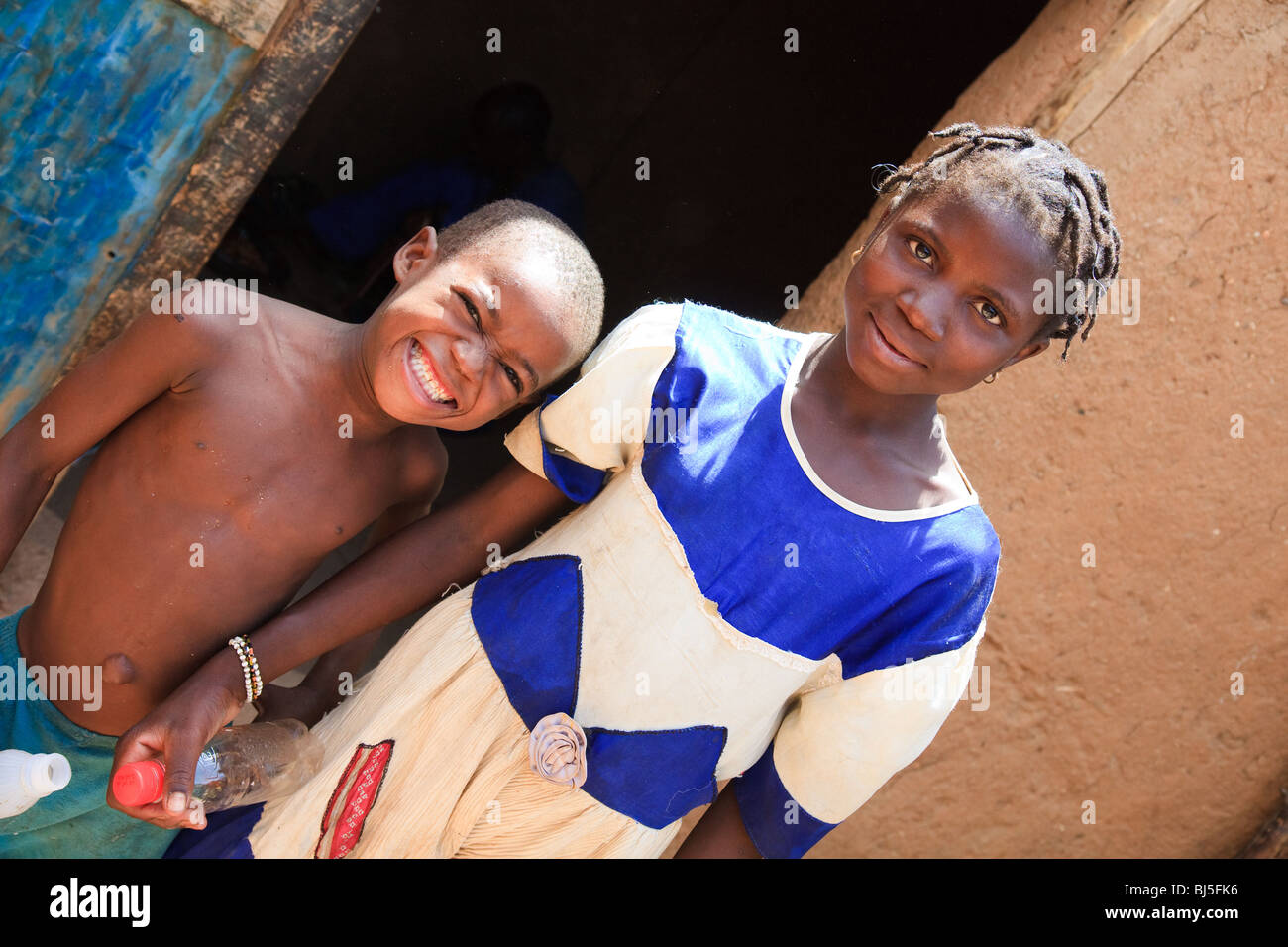 Africa Boni Kids Mali Streets Stock Photo - Alamy