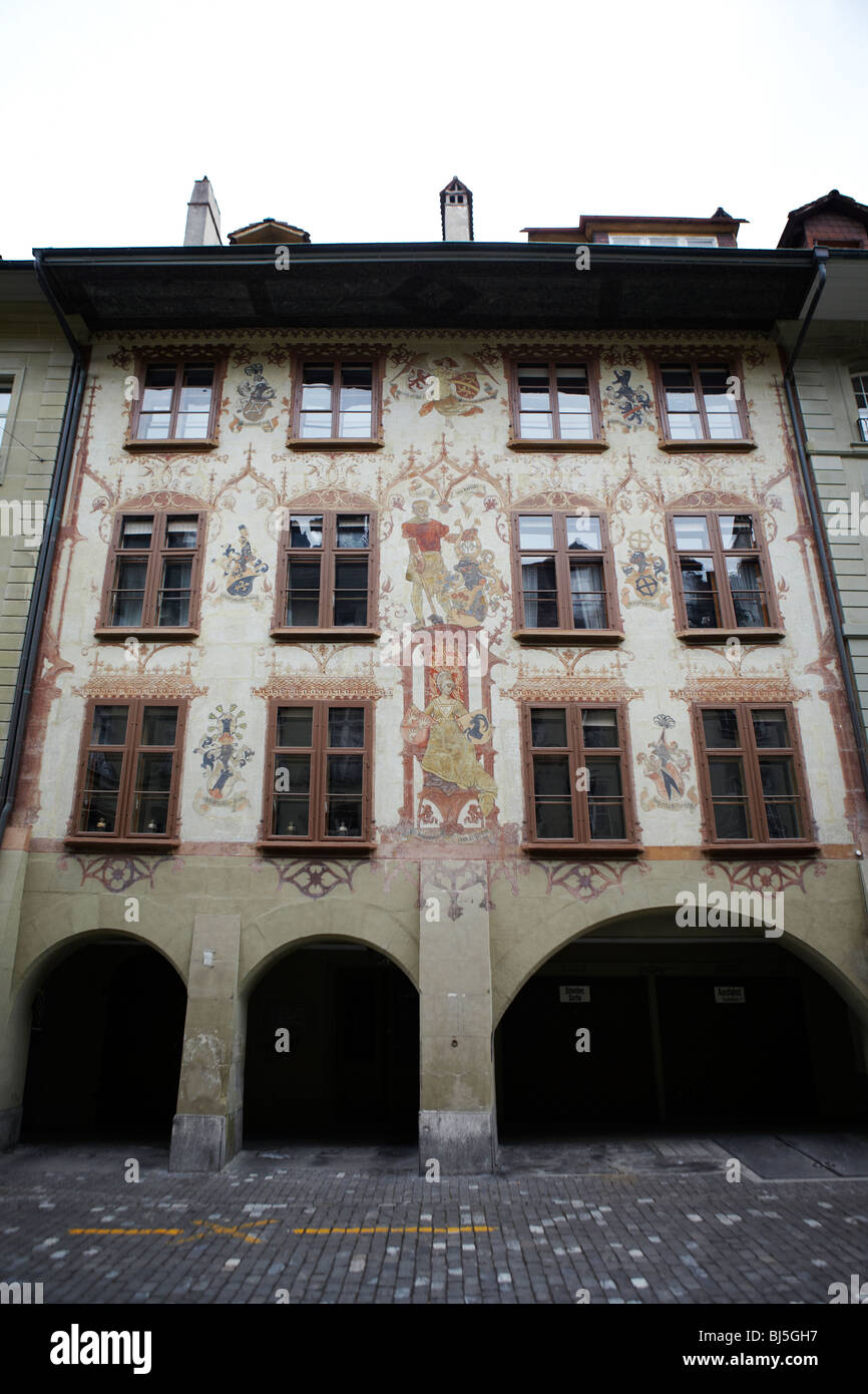 Painted building in Bern, Switzerland Stock Photo - Alamy