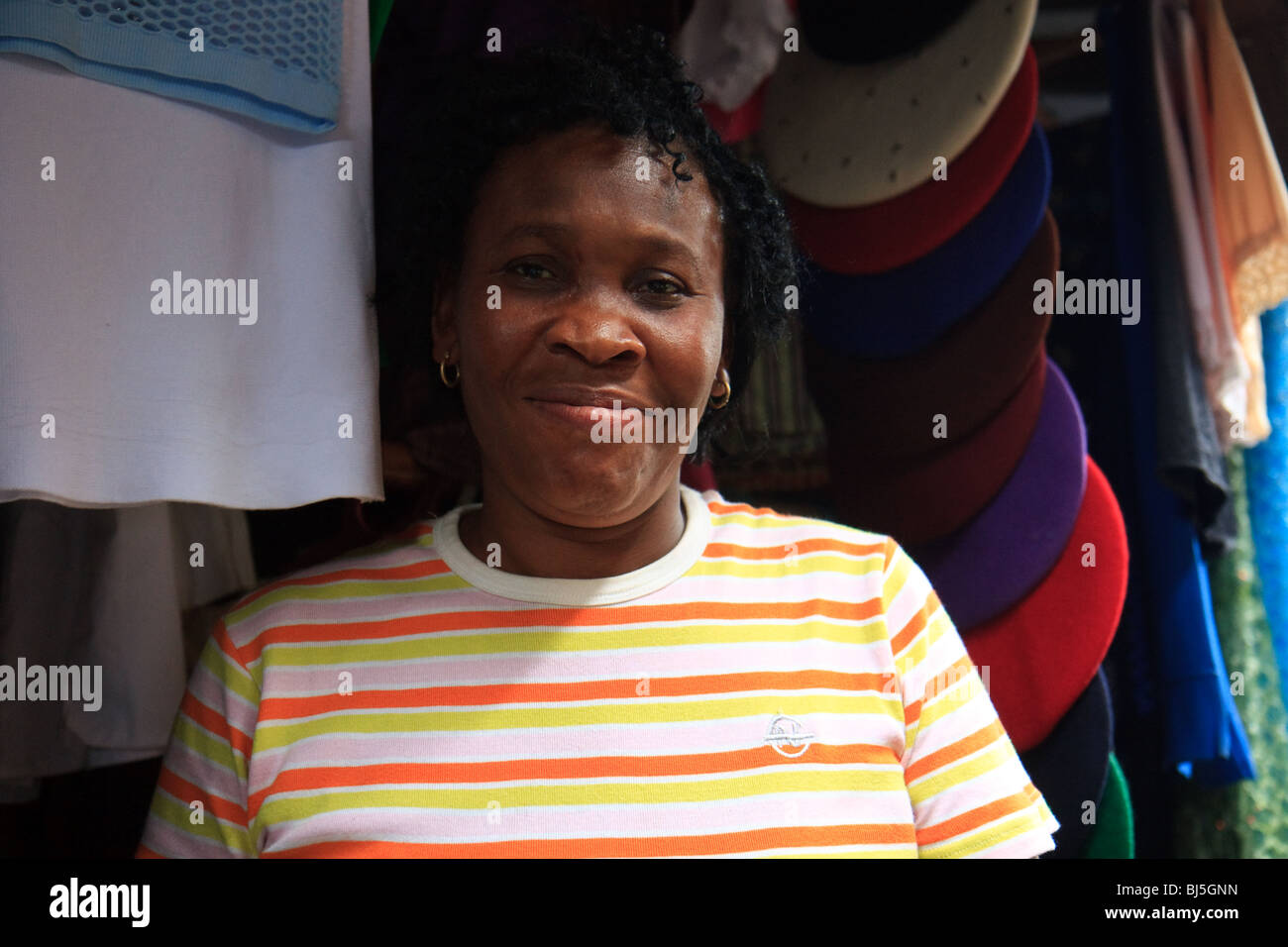 Africa Calabar Clothes Shop Nigera Watt Market Stock Photo - Alamy