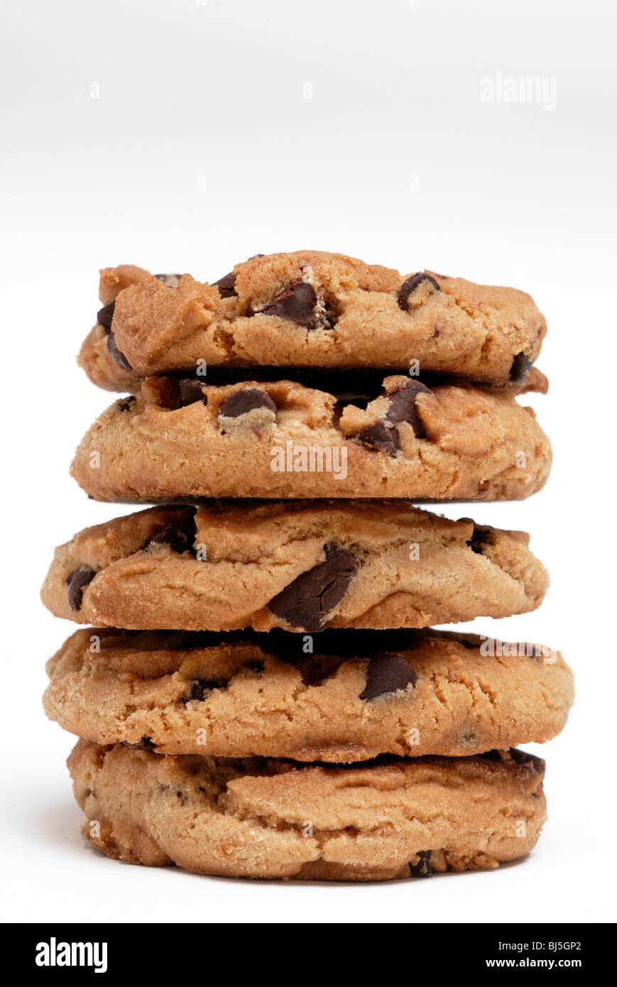Stack of chocolate chip cookies Stock Photo - Alamy