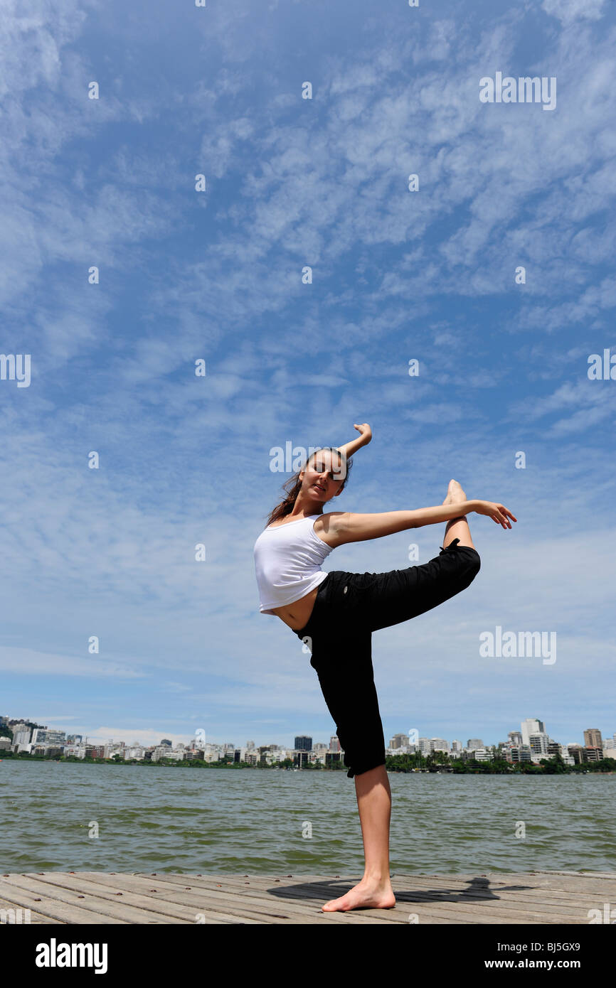woman dancing outdoors Stock Photo - Alamy