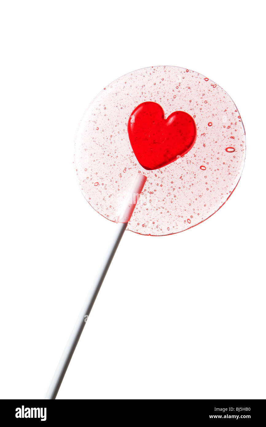 Sweet pink white heart Cut Out Stock Images & Pictures - Alamy