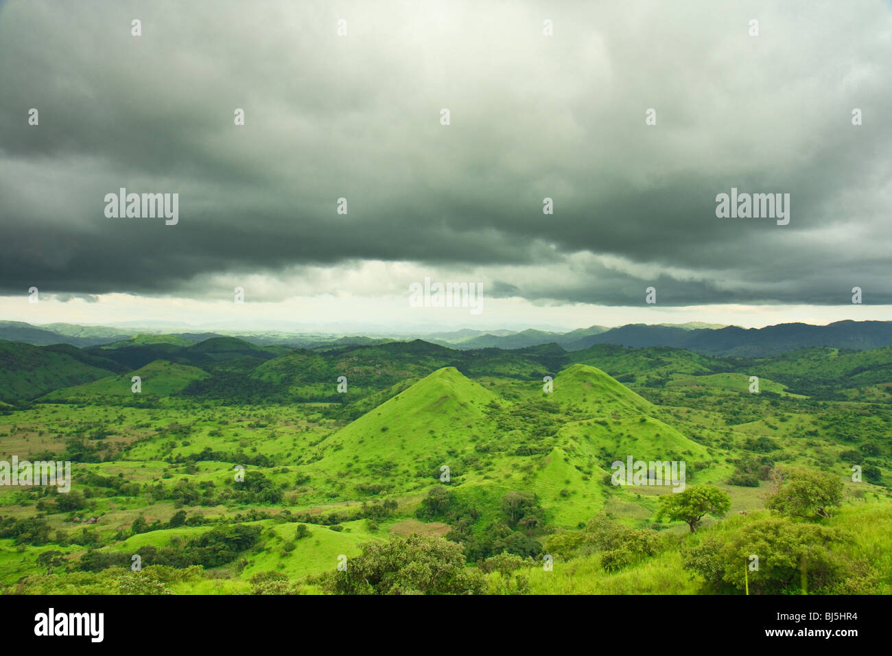 Africa Cameroon Lake Nyos Mountain Valley Stock Photo - Alamy