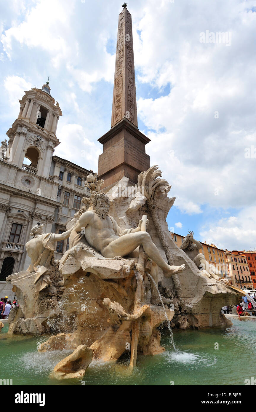 Fontana dei Quattro Fiumi, Piazza Navona, Rome, Lazio, Italy Stock ... Fontana dei Quattro Fiumi, Piazza Navona, Rome, Lazio, Italy Stock ...