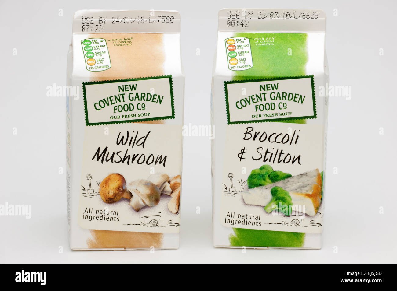 "New Convent Garden food Co" Soups in cartons Stock Photo - Alamy