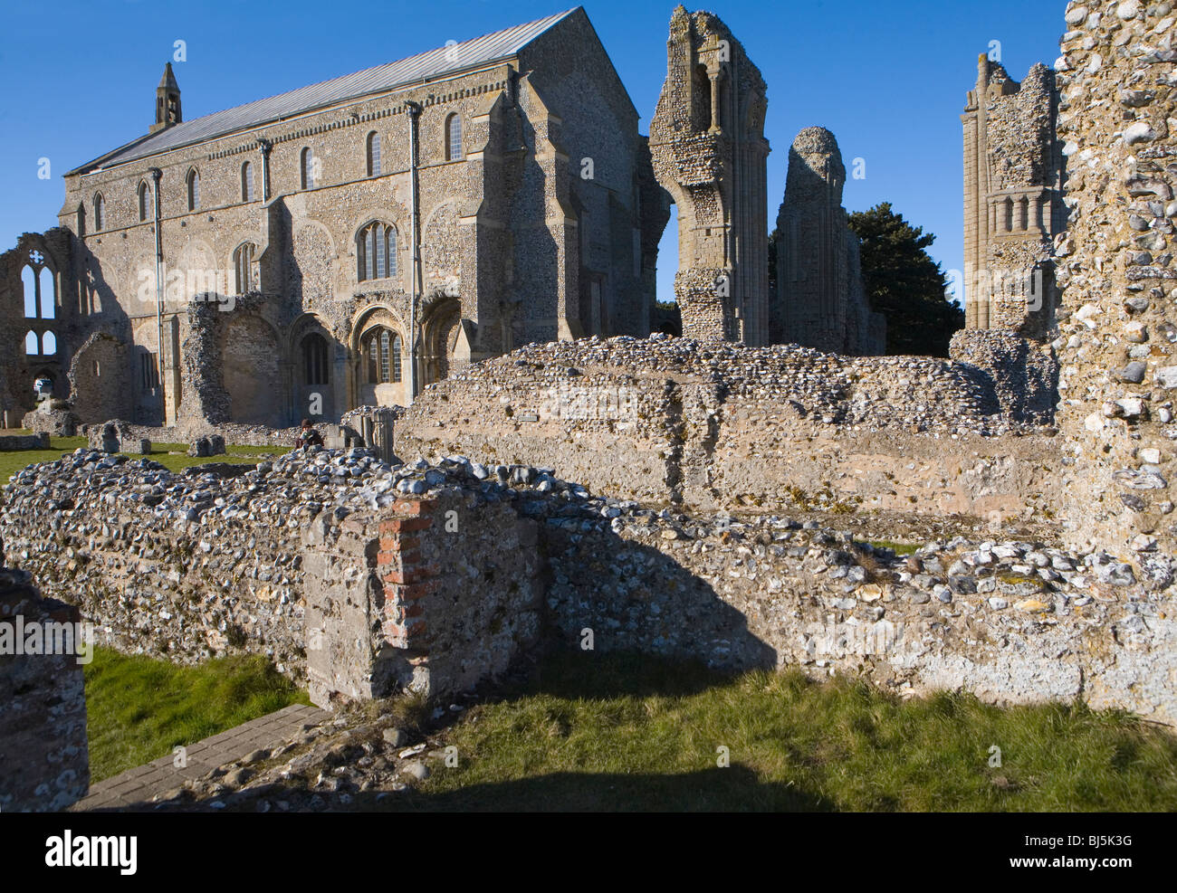 Ruins of Binham Benedictine Priory, Norfolk, England Stock Photo - Alamy