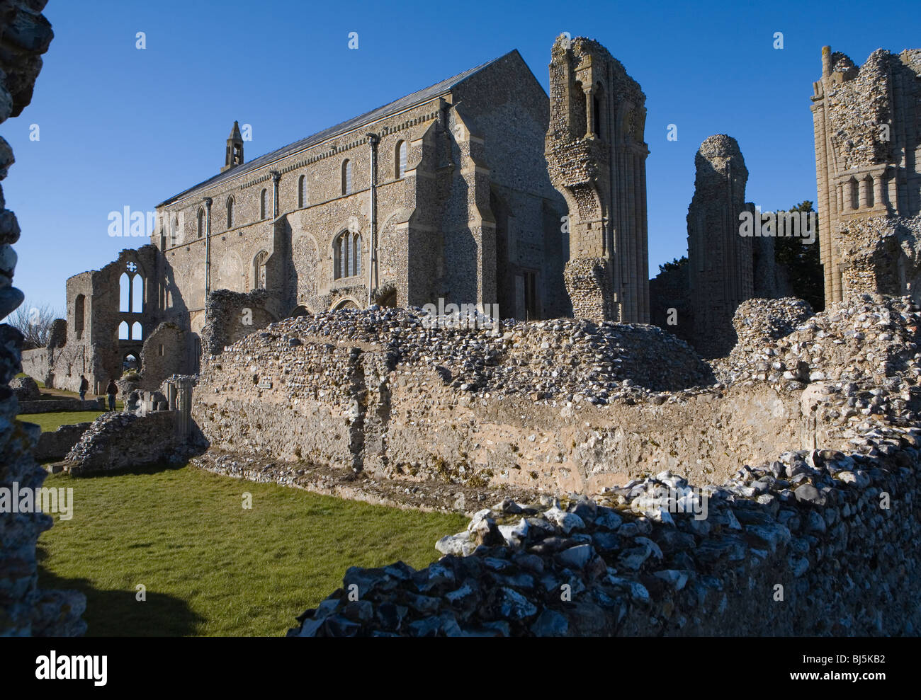 Ruins of Binham Benedictine Priory, Norfolk, England Stock Photo - Alamy