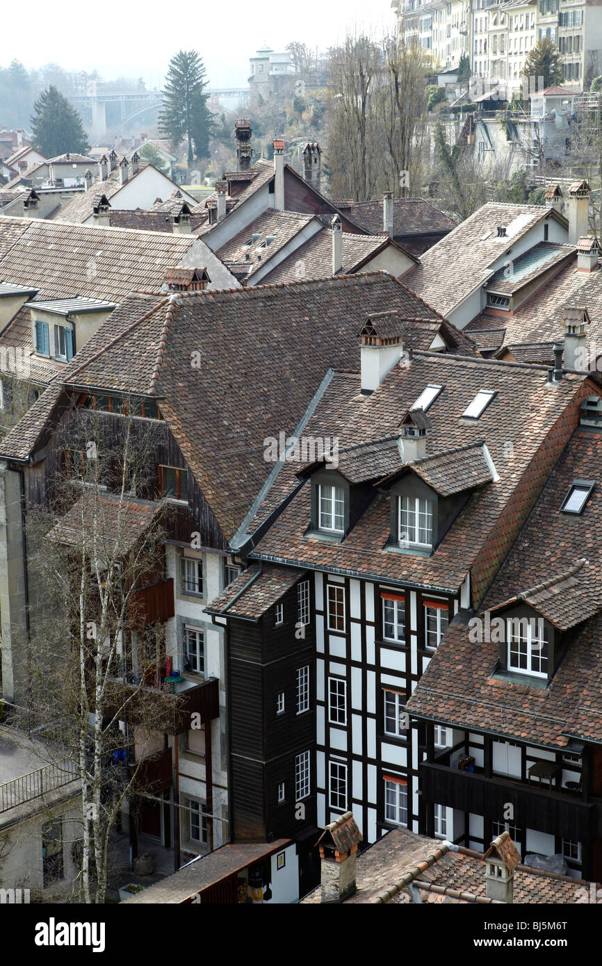 Rooftops in Bern, Switzerland Stock Photo - Alamy