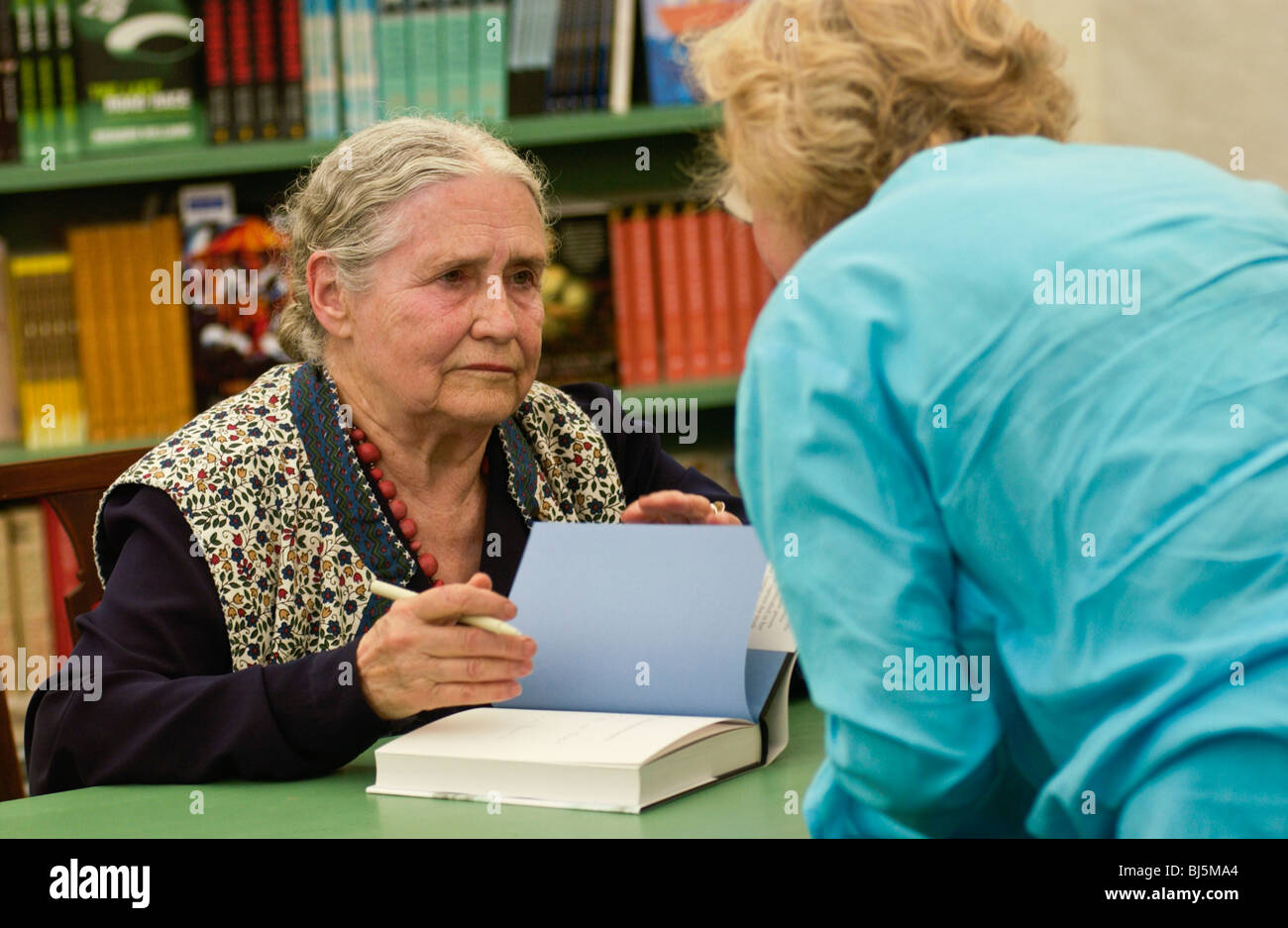 Doris Lessing book signing, in the bookshop, where authors meet their ...