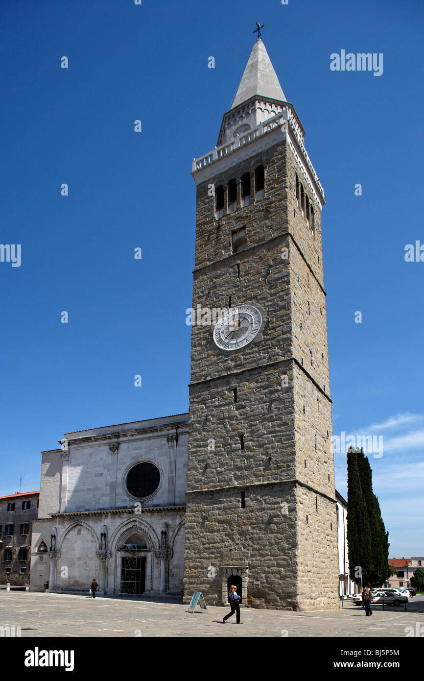 Koper,Cathedral of the Assumption,City Belltower,Slovenia Stock Photo ...