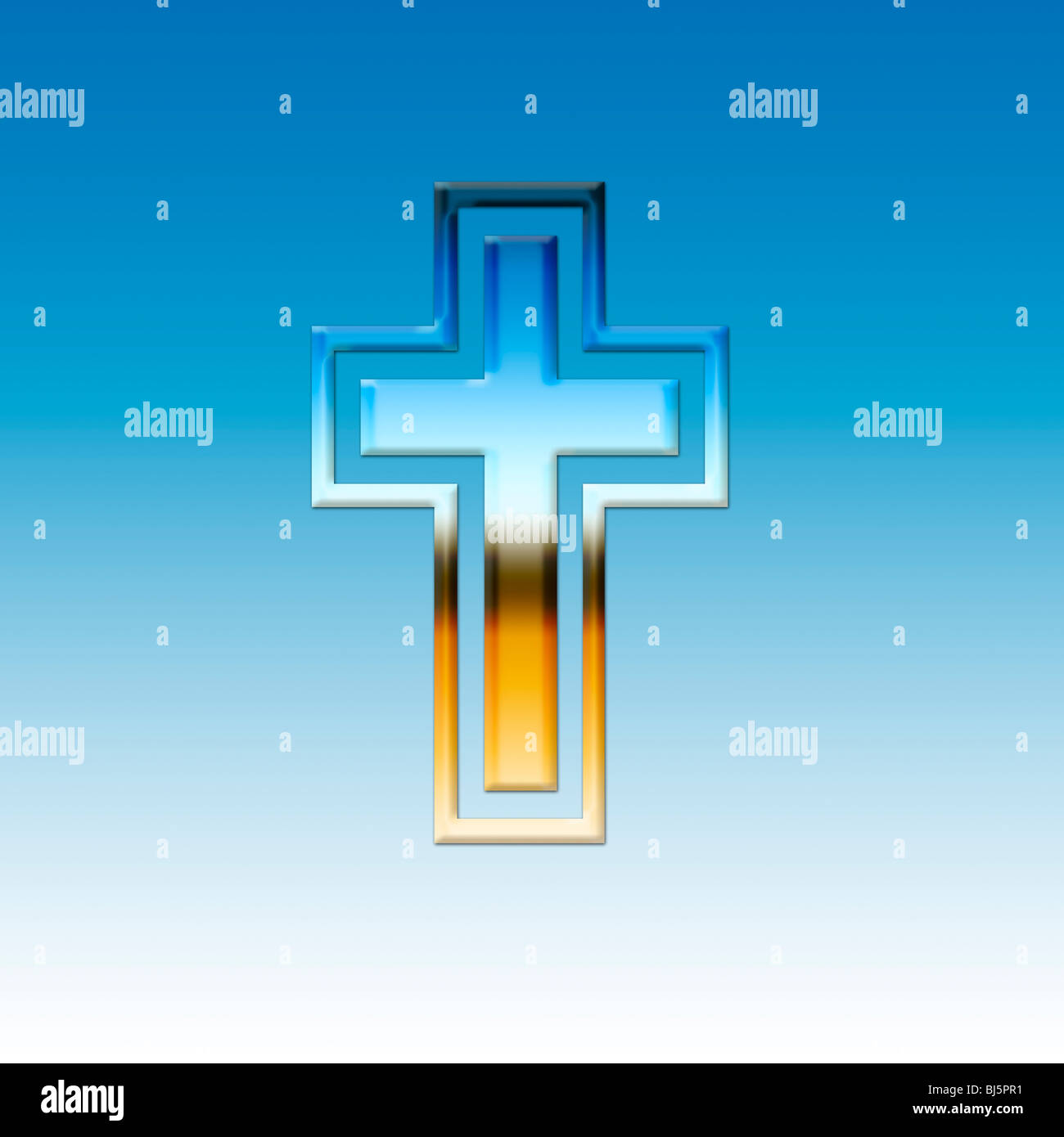 Graphic Illustration of a Crucifix Stock Photo - Alamy