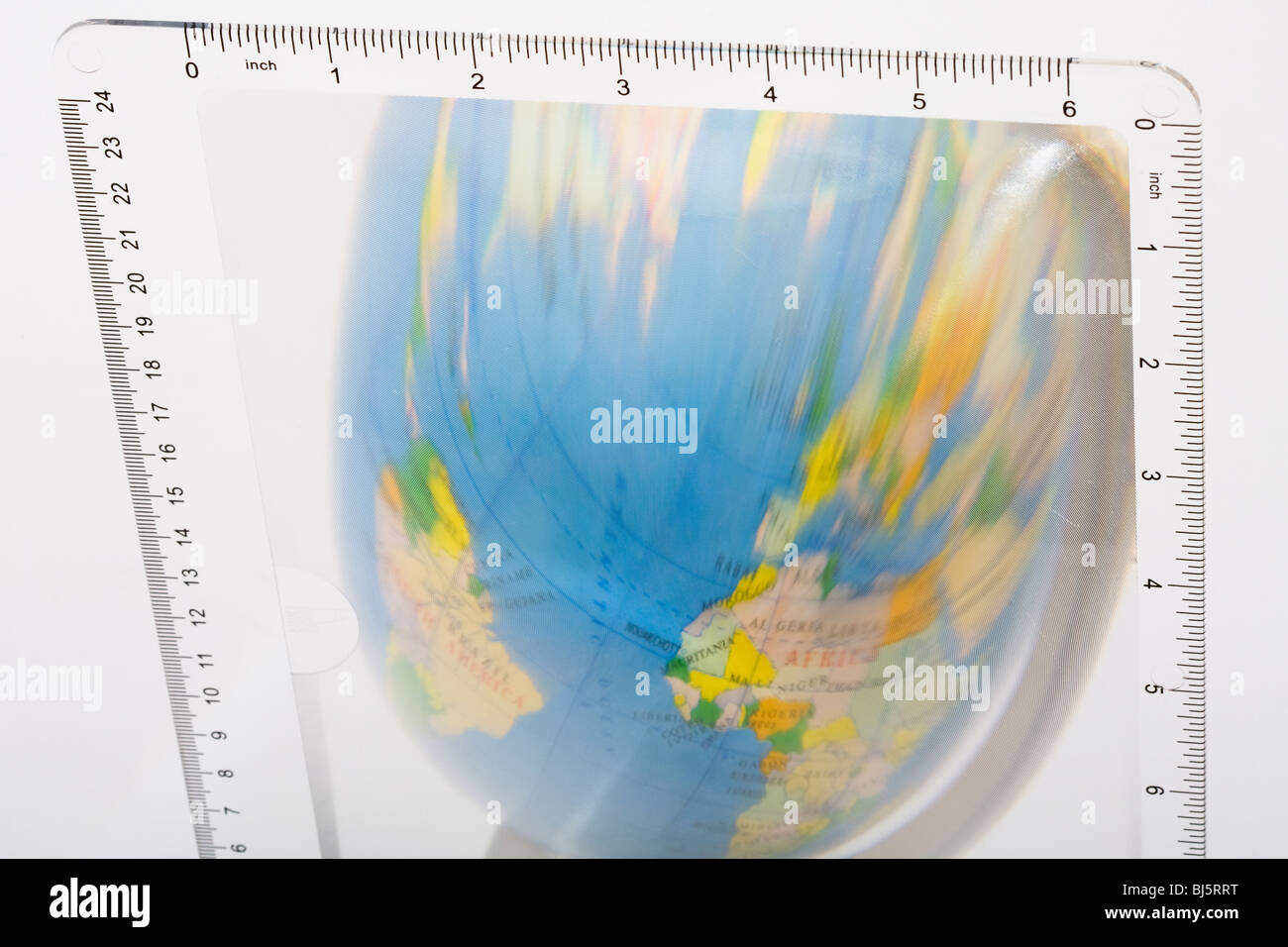 A distorted view of the world Stock Photo - Alamy